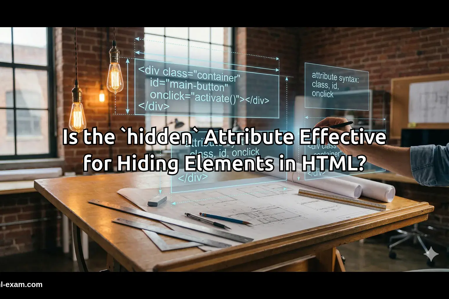 Is the `hidden` Attribute Effective for Hiding Elements in HTML?