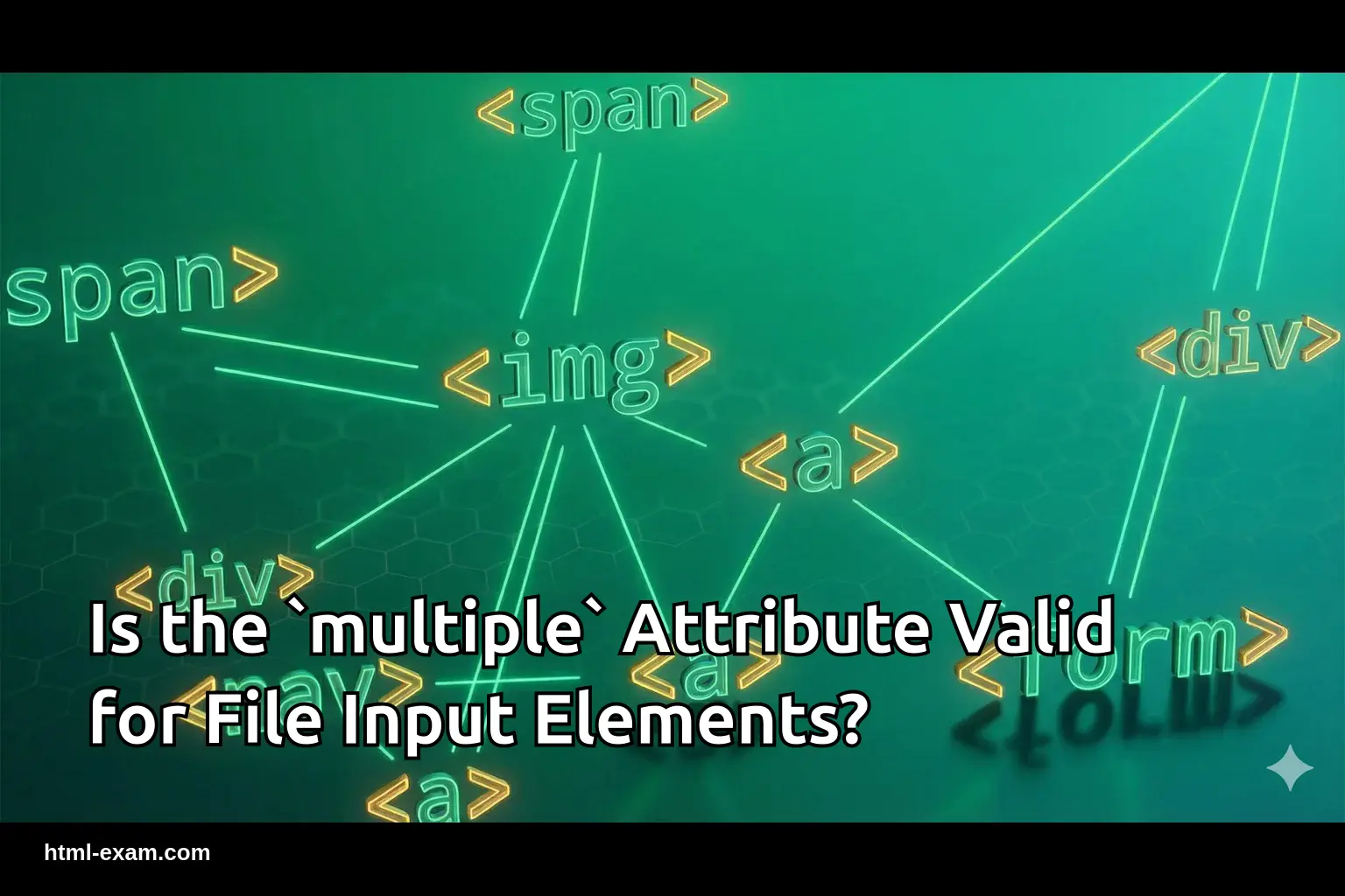 Is the `multiple` Attribute Valid for File Input Elements?