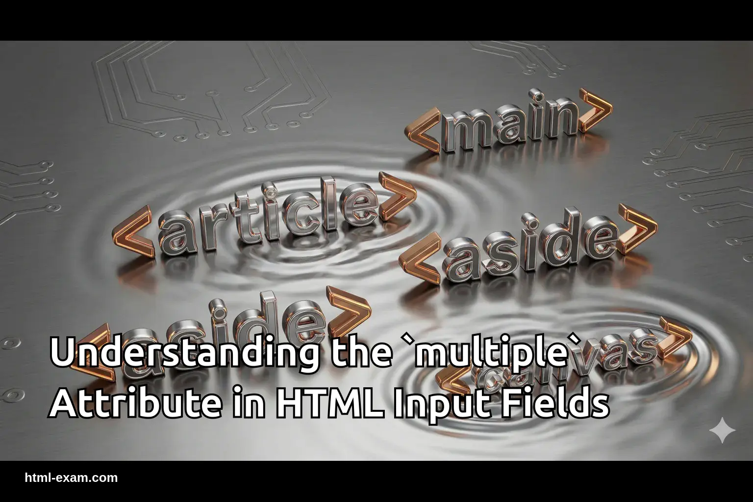 Understanding the `multiple` Attribute in HTML Input Fields
