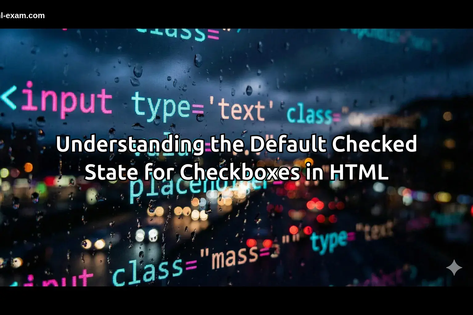 Understanding the Default Checked State for Checkboxes in HTML
