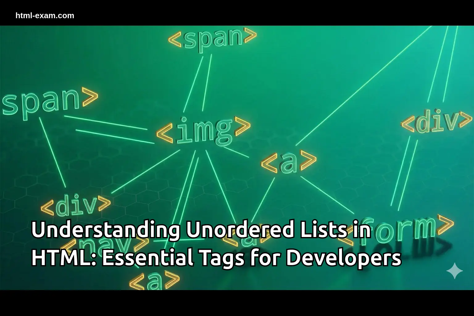 Understanding Unordered Lists in HTML: Essential Tags for Developers